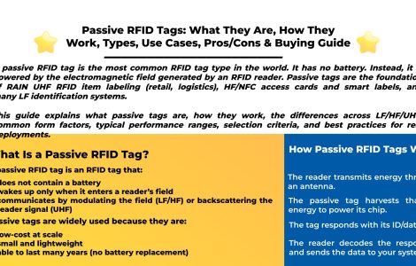 Passive RFID Tags Explained: How They Work, Types (LF/HF/UHF), Uses ...